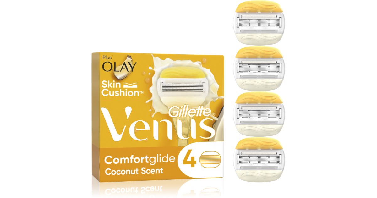 Gillette Venus ComfortGlide Olay Coconut zapasowe ostrza opinie | notino.pl