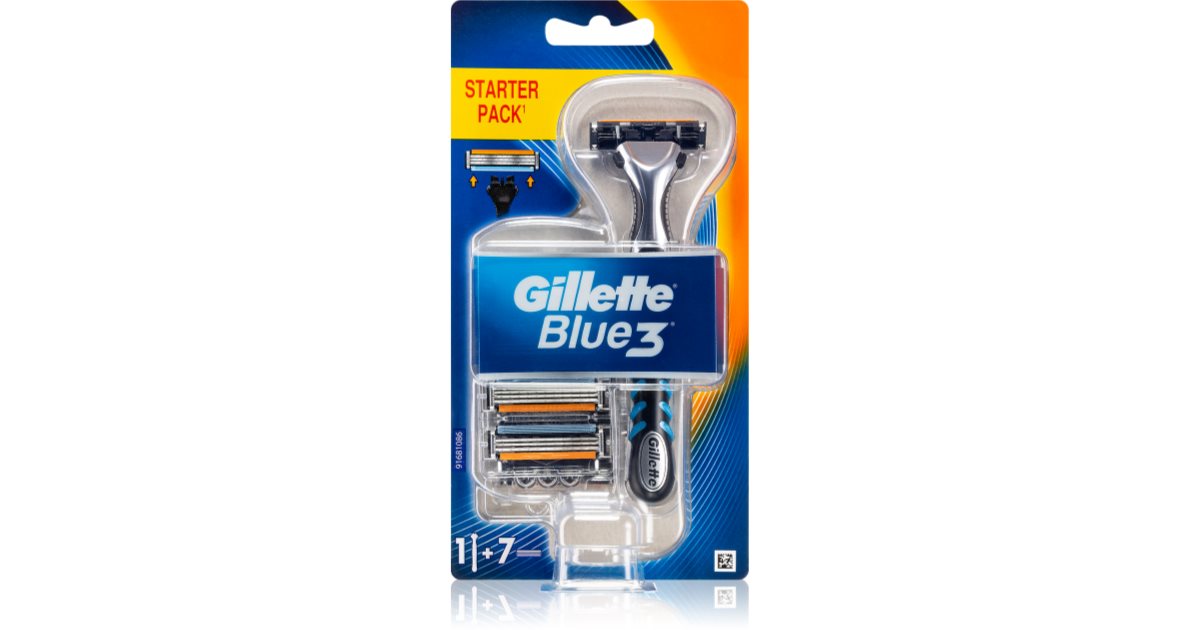 Gillette Blue3 Razor + Replacement Heads | notino.ie