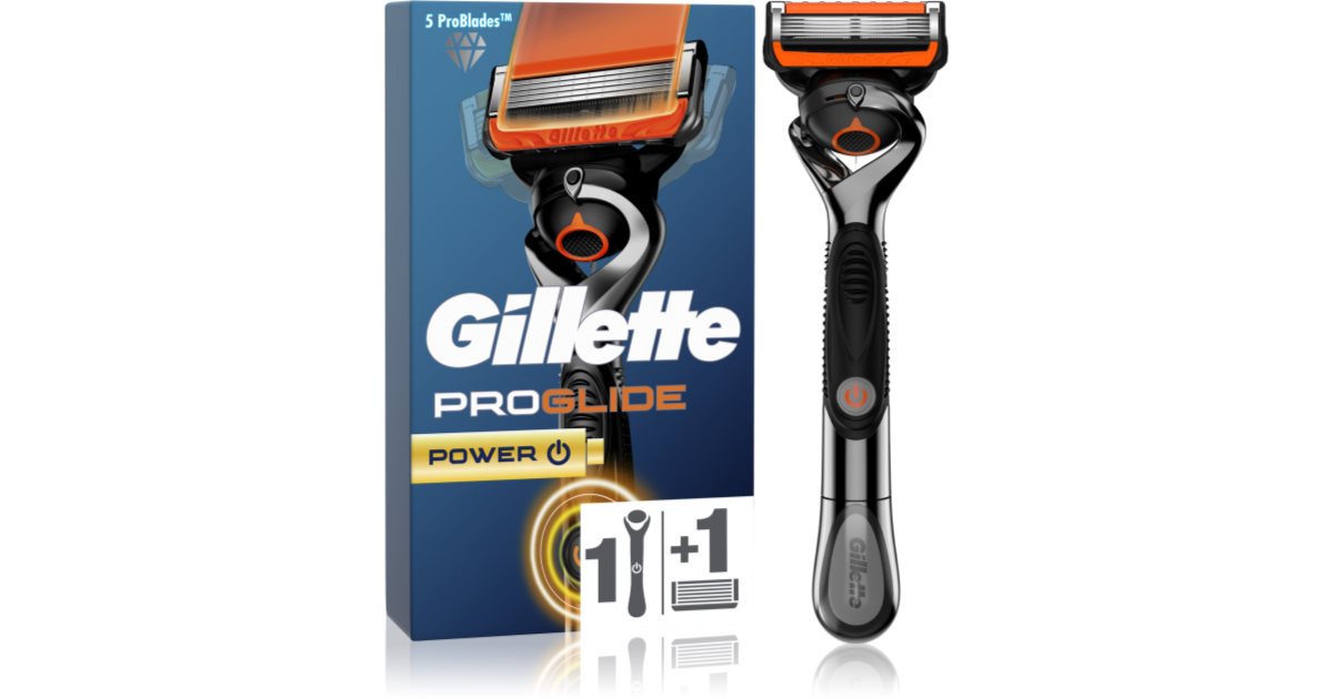 Gillette ProGlide Power Battery-Operated Shaver + replacement heads ...