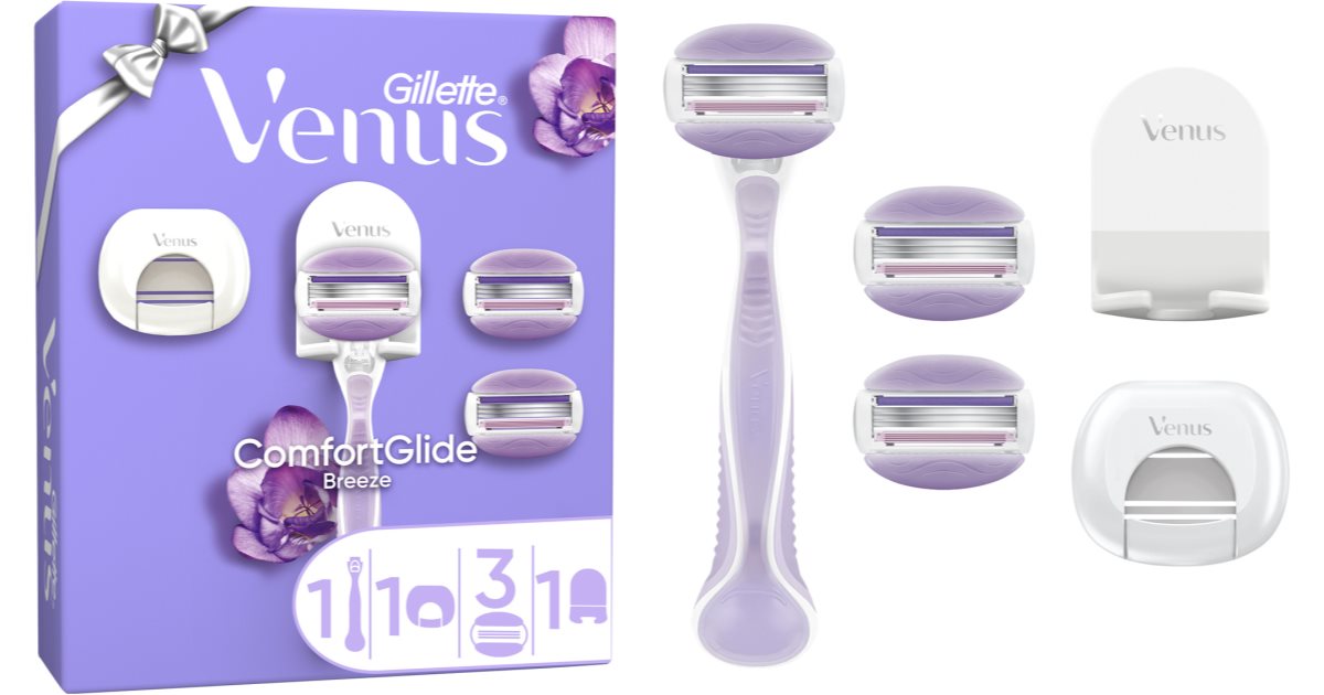 Gillette Venus ComfortGlide Breeze Gift Set coffret cadeau pour femme ...