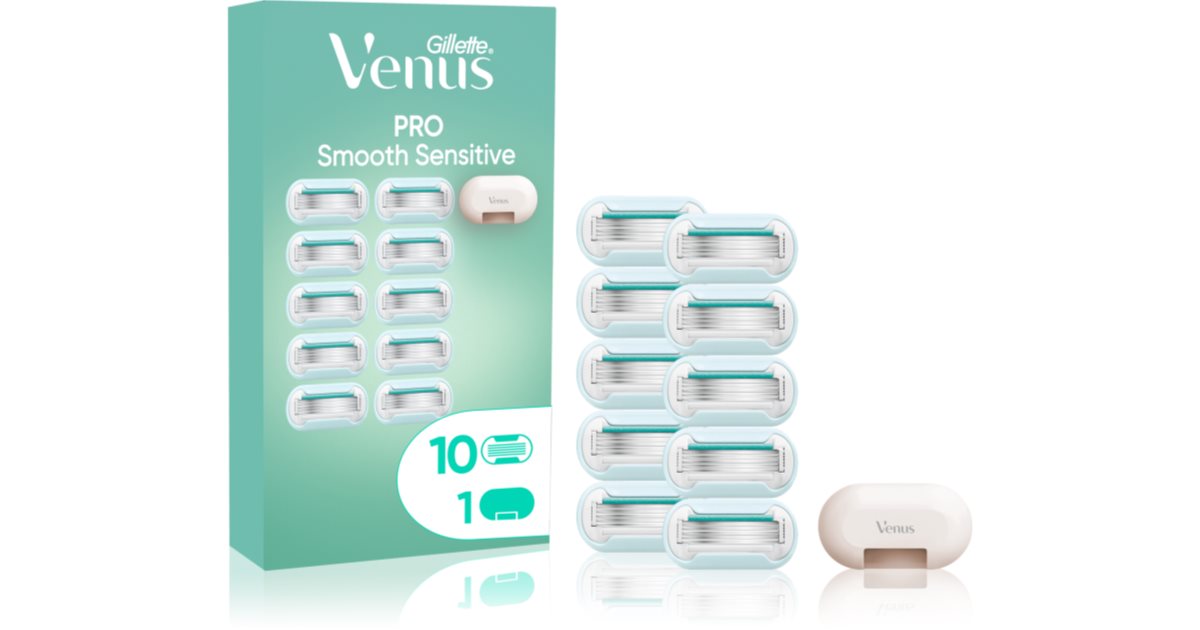 Gillette Venus PRO Smooth Sensitive Ersatzklingen + Schutzhülle