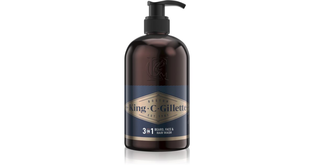 Gillette King C. Beard & Face Wash Beard Shampoo | notino.ie