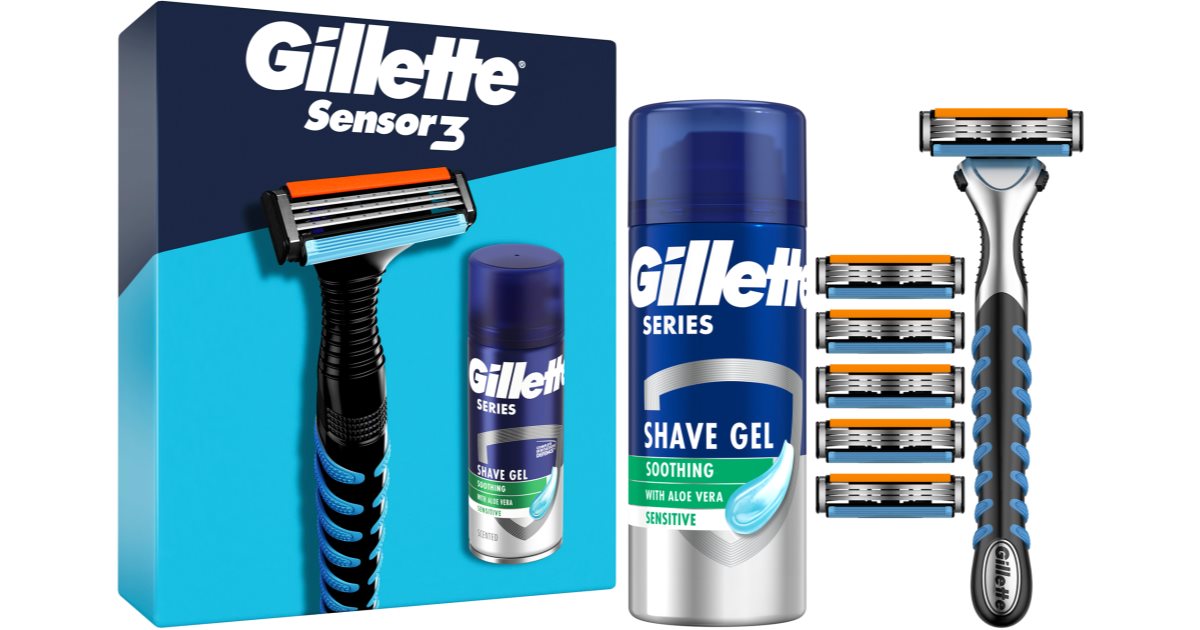 Gillette Sensor 3 coffret para homens | notino.pt