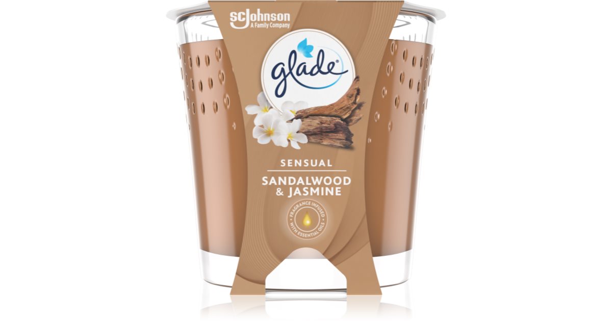 GLADE Sensual Sandalwood & Jasmine scented candle | notino.co.uk
