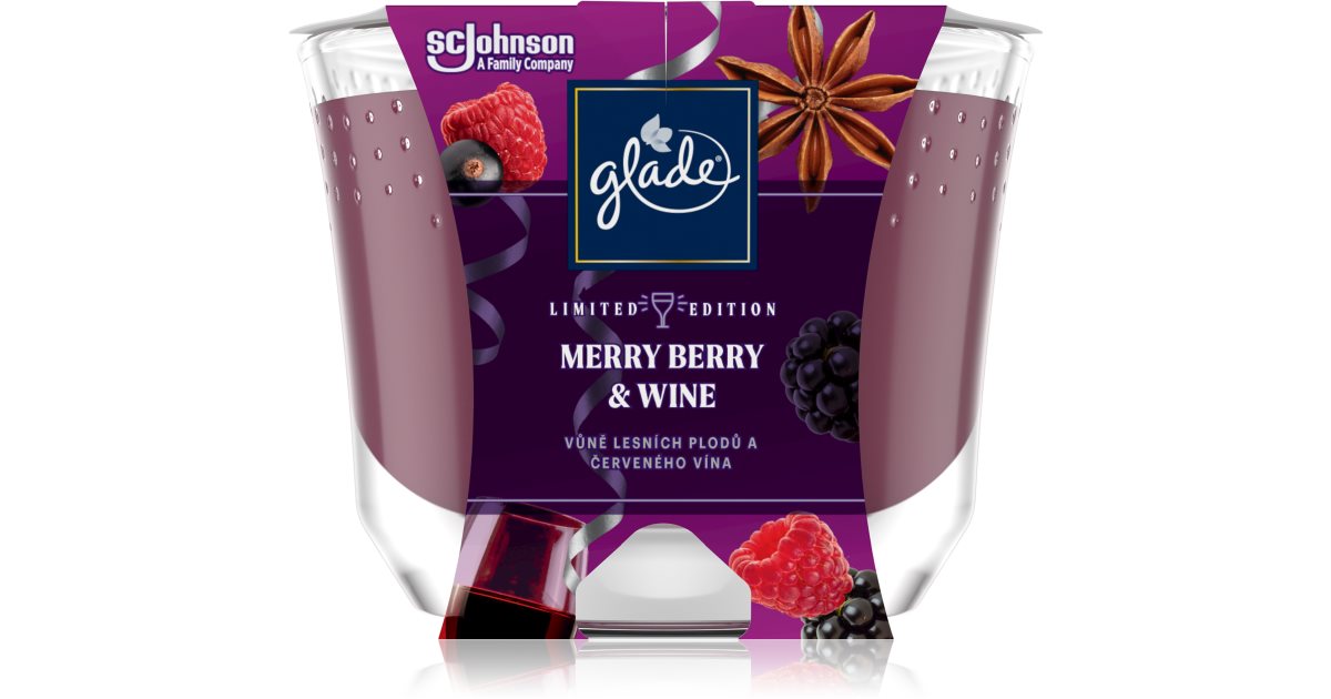 GLADE Merry Berry & Wine candela profumata | notino.it