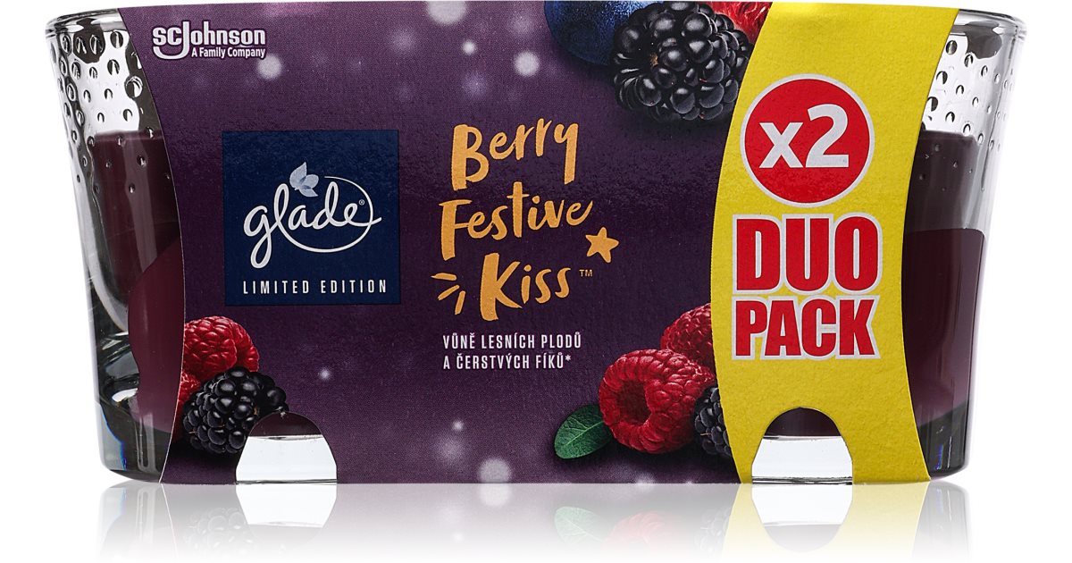 GLADE Berry Festive Kiss DUO vela perfumada | notino.pt