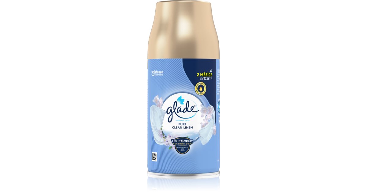GLADE Pure Clean Linen deodorante automatico per ambienti ricarica ...