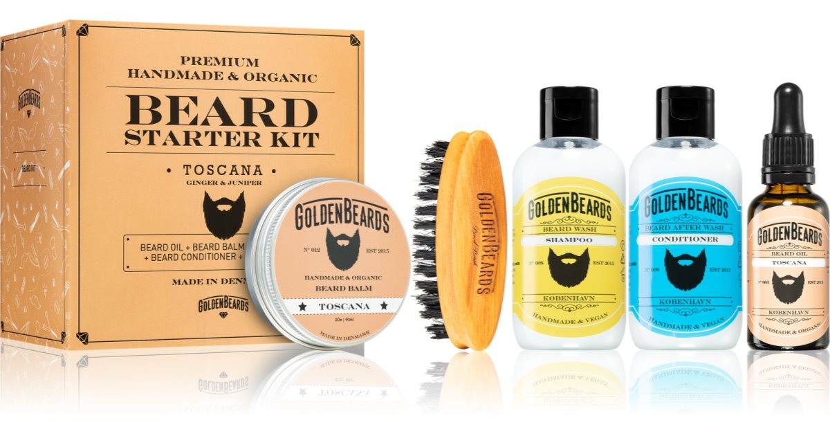 Golden Beards Starter Beard Kit Toscana Gift Set for beard | notino.ie