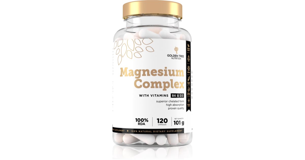 Golden Tree Magnesium Complex with vitamins B6 and D3 Kapseln zur ...