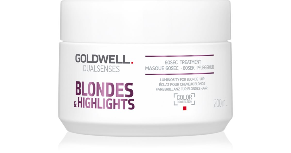 Goldwell Dualsenses Blondes & Highlights regenererende sheet mask ...
