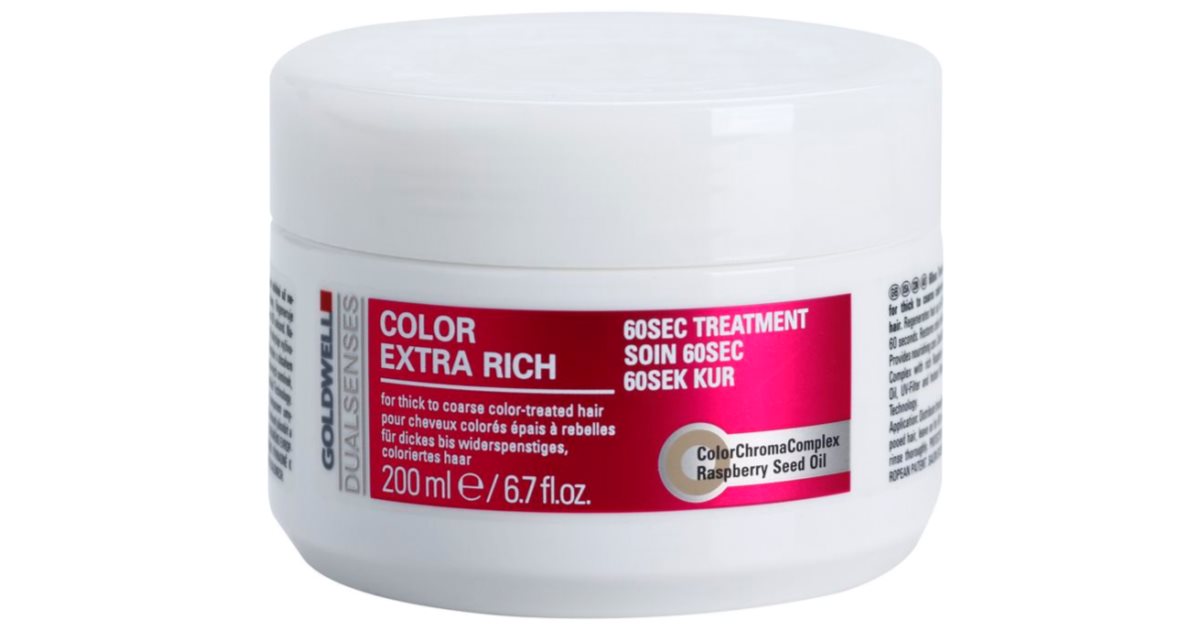 Goldwell Dualsenses Color Extra Rich 60sec Regenerating Mask For ...