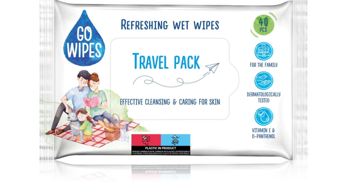 GoWipes Refreshing Wet Cleansing Wipes for hands | notino.ie