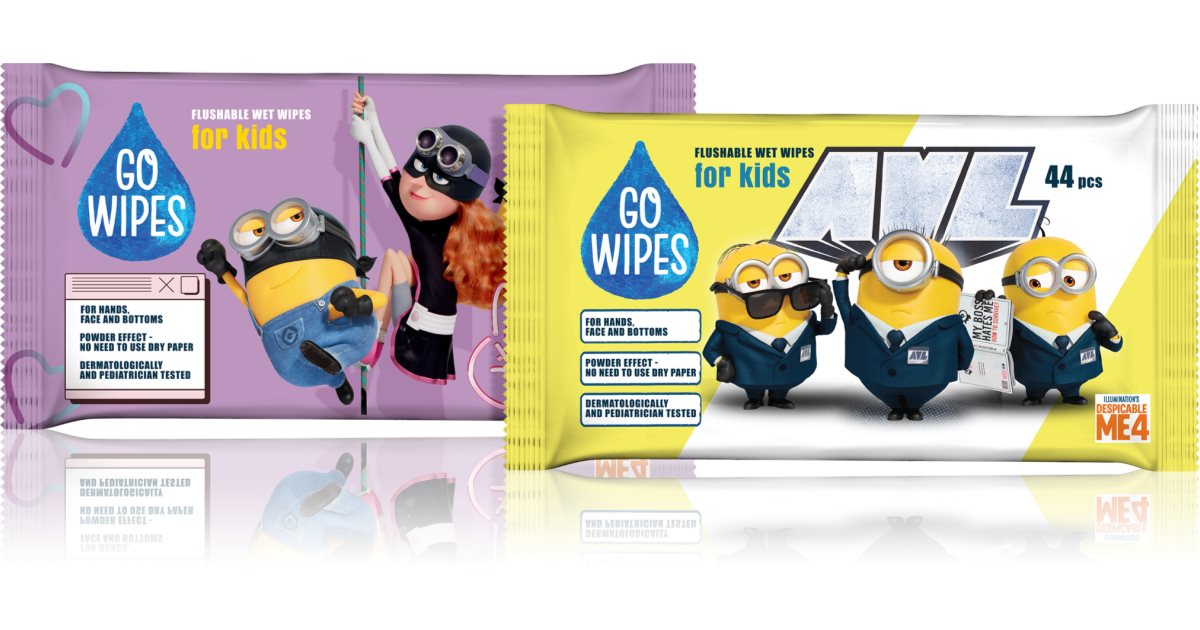 GoWipes Flushable Wet Wipes moist toilet tissue for sensitive skin ...