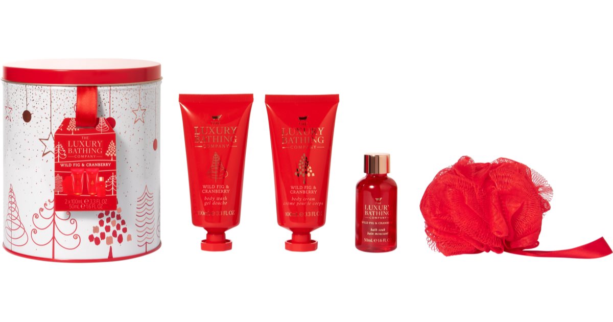 Grace Cole Luxury Bathing Wild Fig & Cranberry gift set (tin box ...