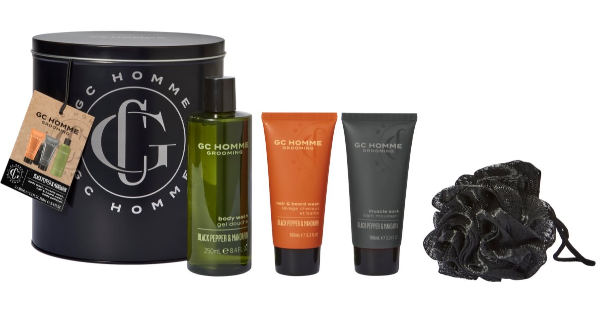 Grace Cole GC Homme gift set Black Pepper & Mandarin (for body and hair ...