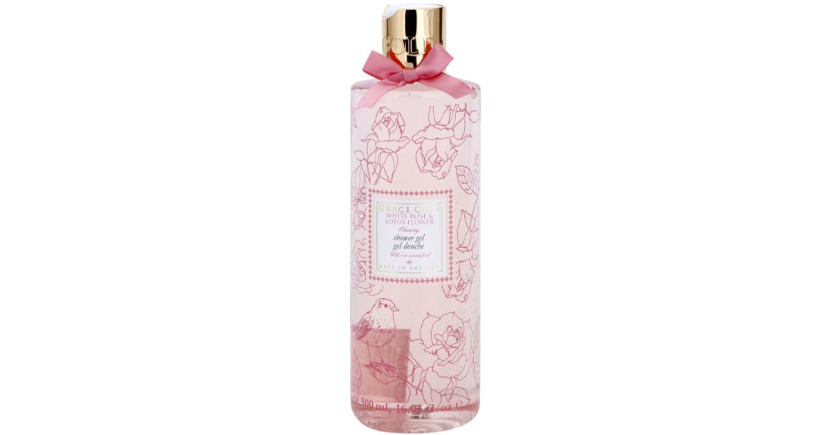 Grace Cole Floral Collection White Rose & Lotus Flower gel de douche ...