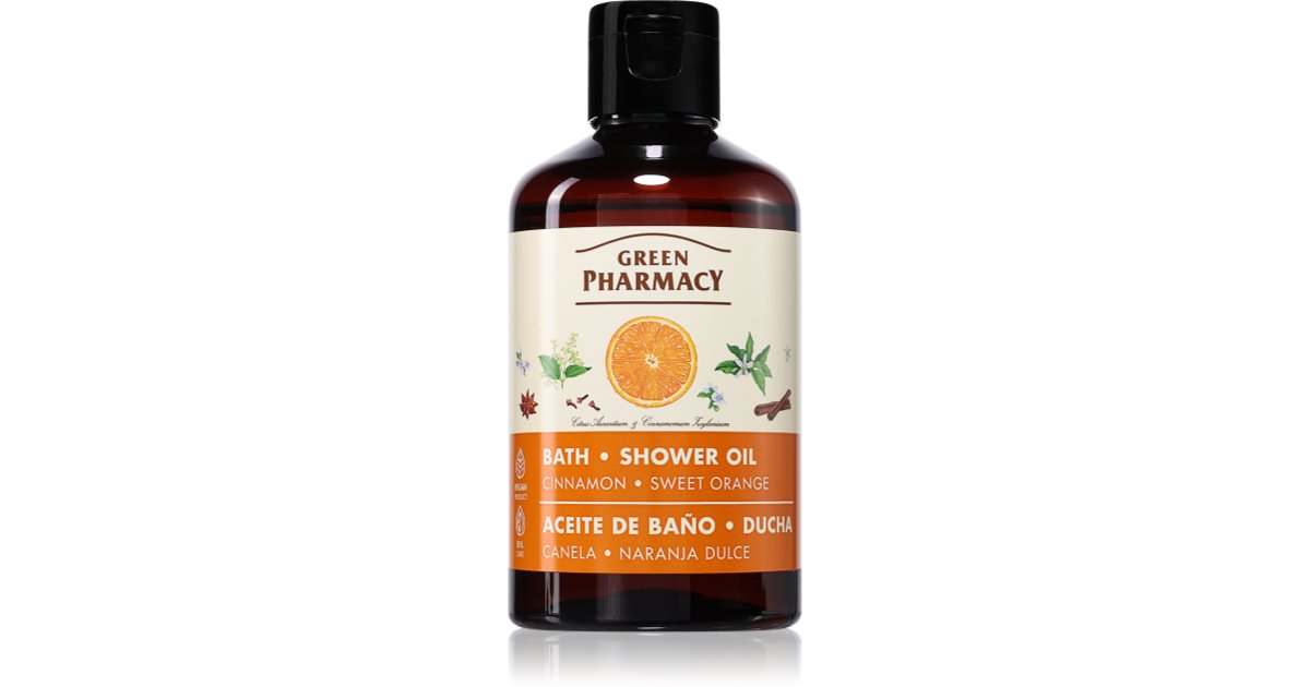 Green Pharmacy Cinnamon & Sweet orange Bath Oil huile de douche ...