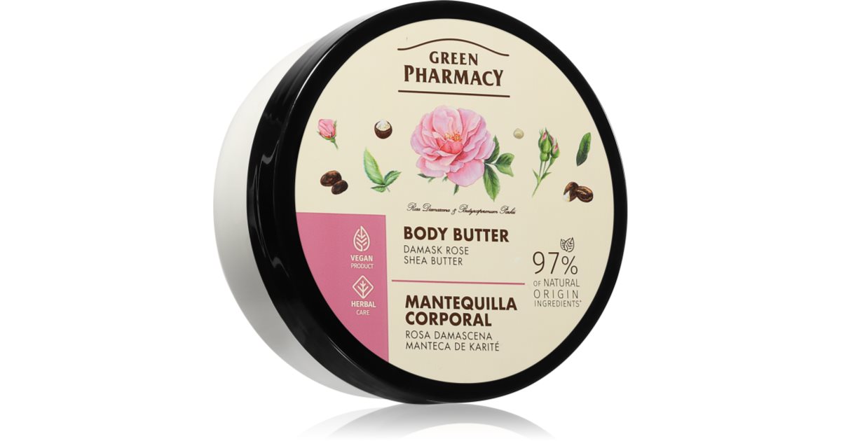 Green Pharmacy Damask Rose & Shea Butter Body Butter manteca hidratante ...