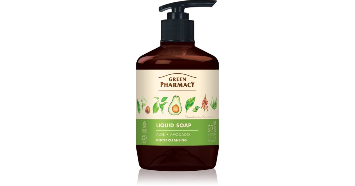 Green Pharmacy Aloe & Avocado течен сапун за ръце | notino.bg