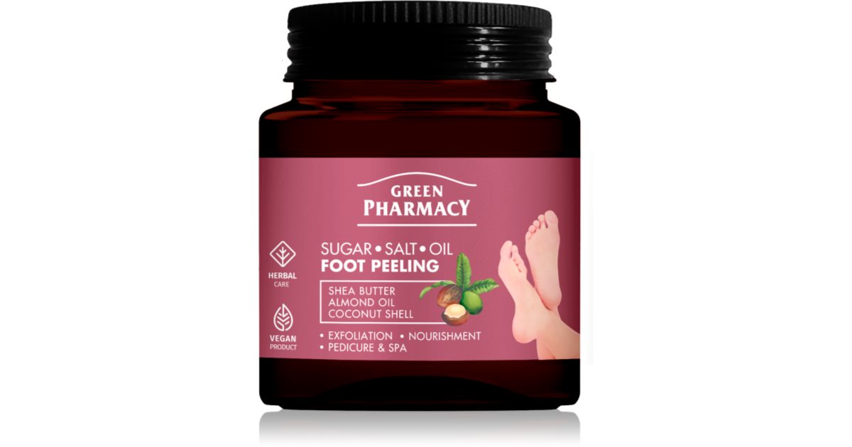 Green Pharmacy Foot Care Regenerating Sugar-Salt Oil Foot Peeling ...