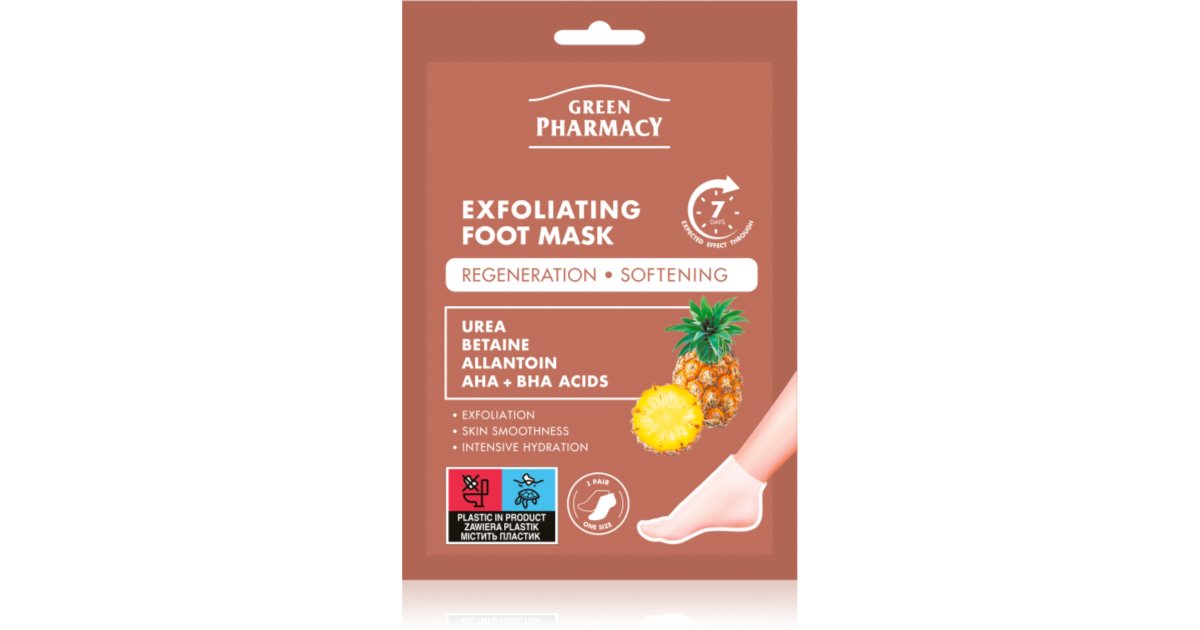 Green Pharmacy Foot Care Exfoliating Foot Mask láb és köröm regeneráló ...