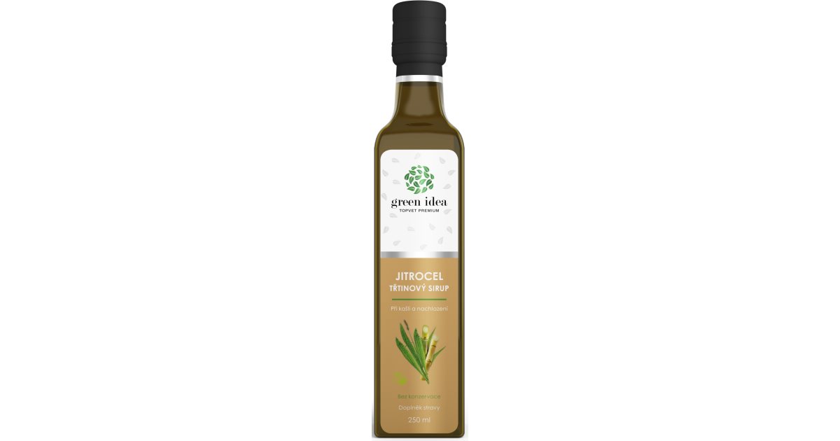 Green Idea Třtinový sirup - Jitrocel bylinný sirup pro podporu zdraví ...