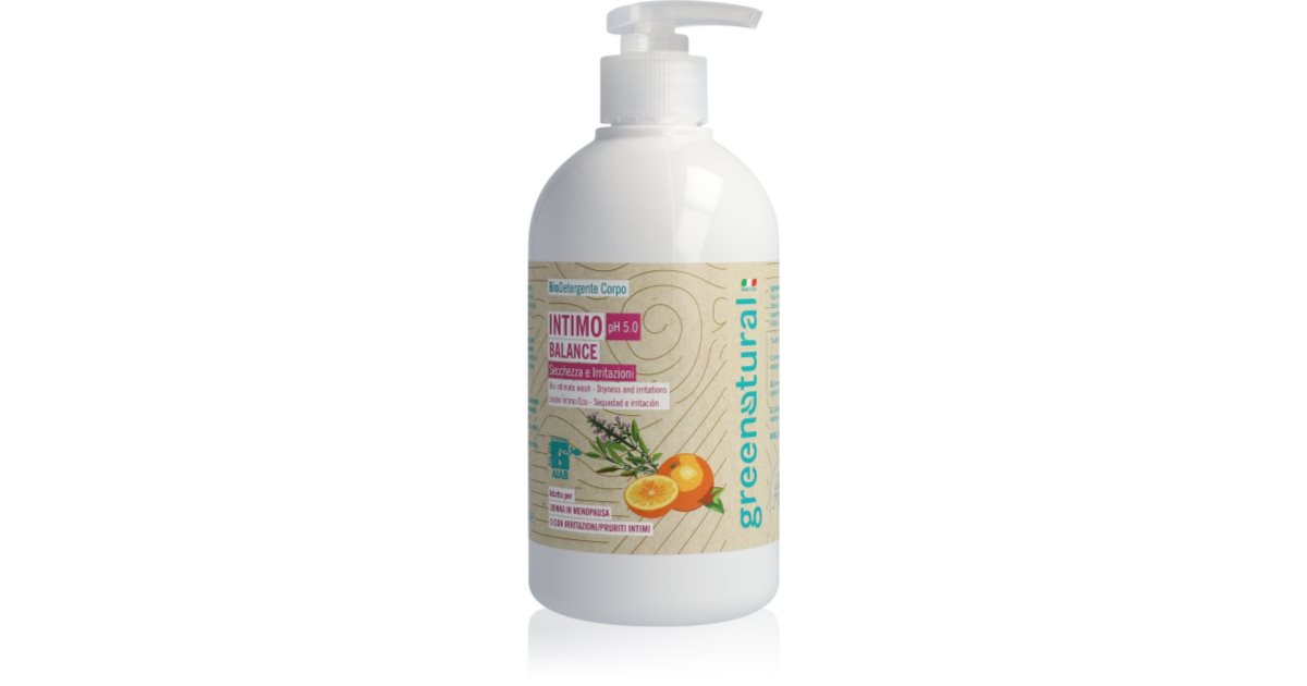 Greenatural Intimate Wash Gel Balance Orange pH 5,0 BIO Gel für die ...