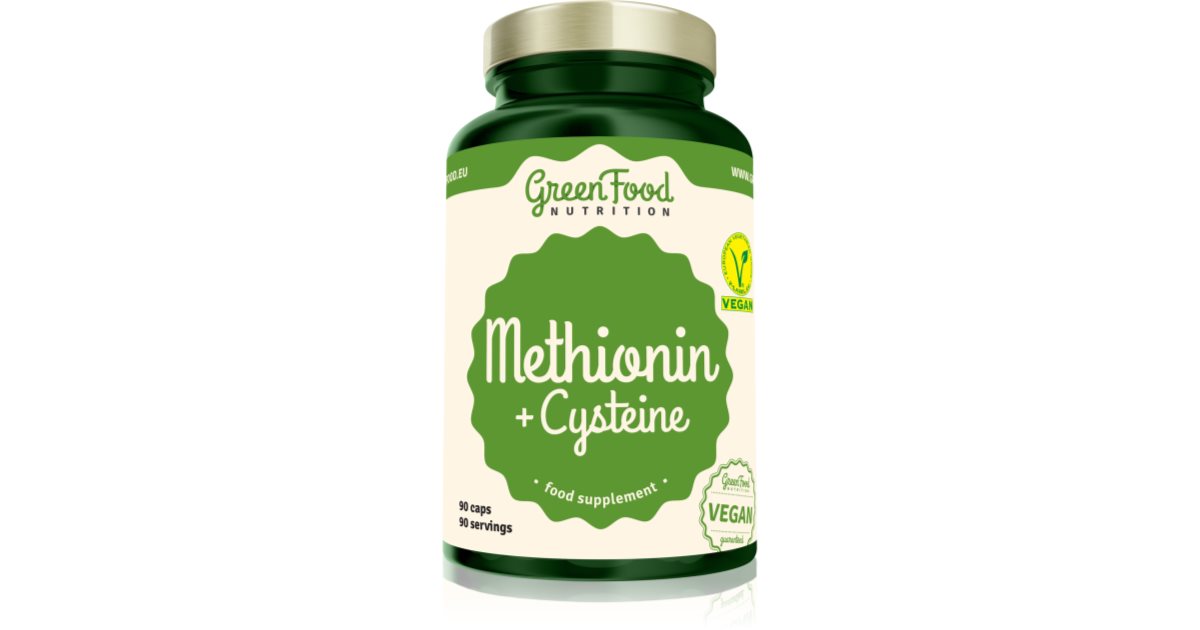 GreenFood Nutrition Methionin + Cysteine capsules pour des cheveux, une ...