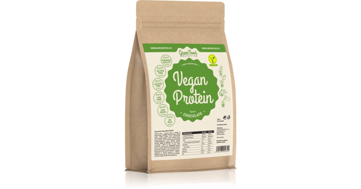 GreenFood Nutrition Vegan Protein vegánsky proteín recenzia | notino.sk