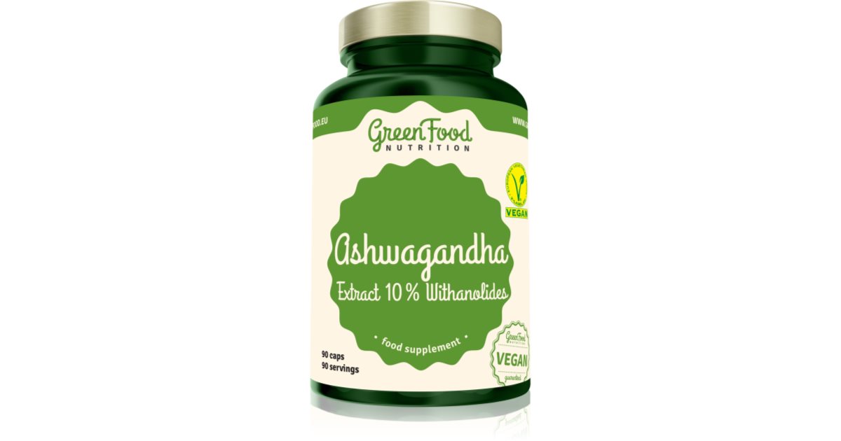 GreenFood Nutrition Ashwagandha Extract 10 % Withanolides podpora ...