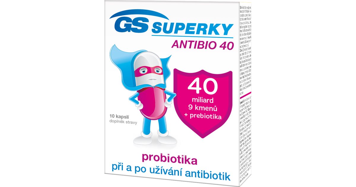 GS Superky Antibio 40 kapsle s probiotiky | notino.cz
