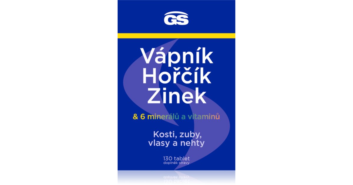 GS Vápnik, Horčík, Zinok tablety na podporu zdravia kostí a zubov ...