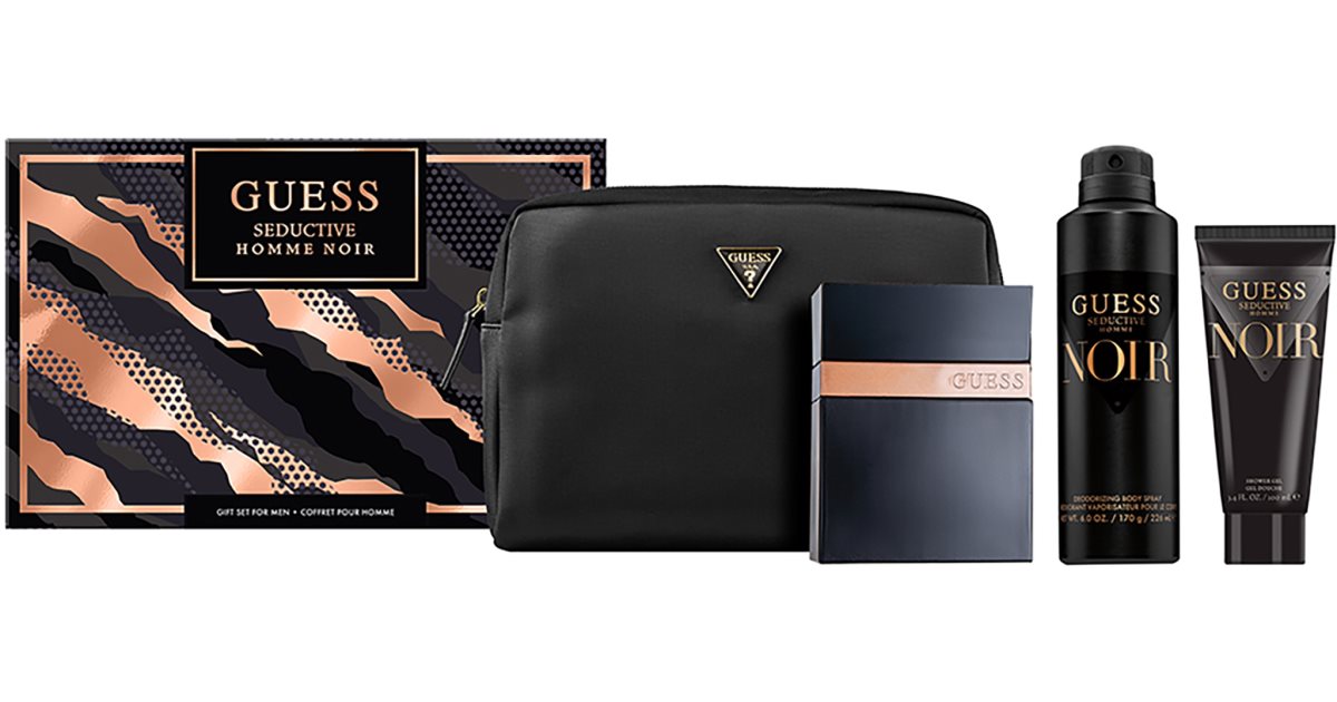 Guess Seductive Homme Noir coffret cadeau pour homme | notino.fr