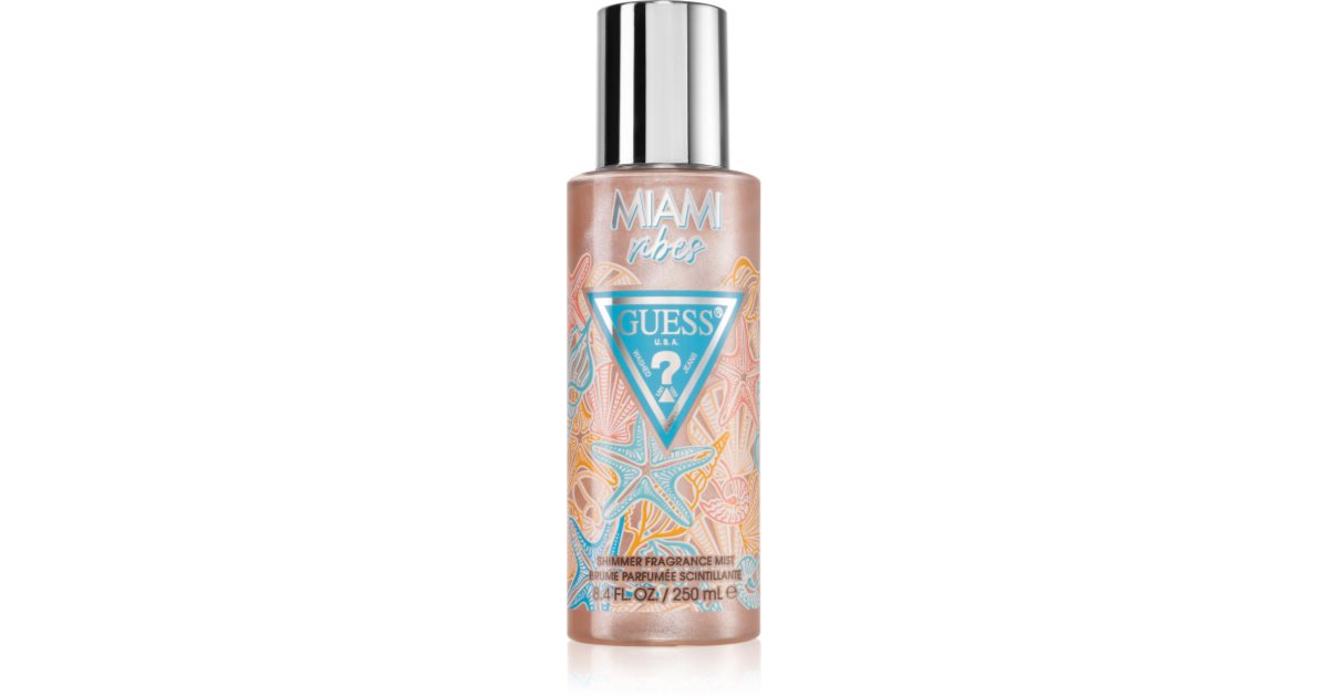 Guess Destination Miami Vibes spray corporal perfumado con purpurina ...