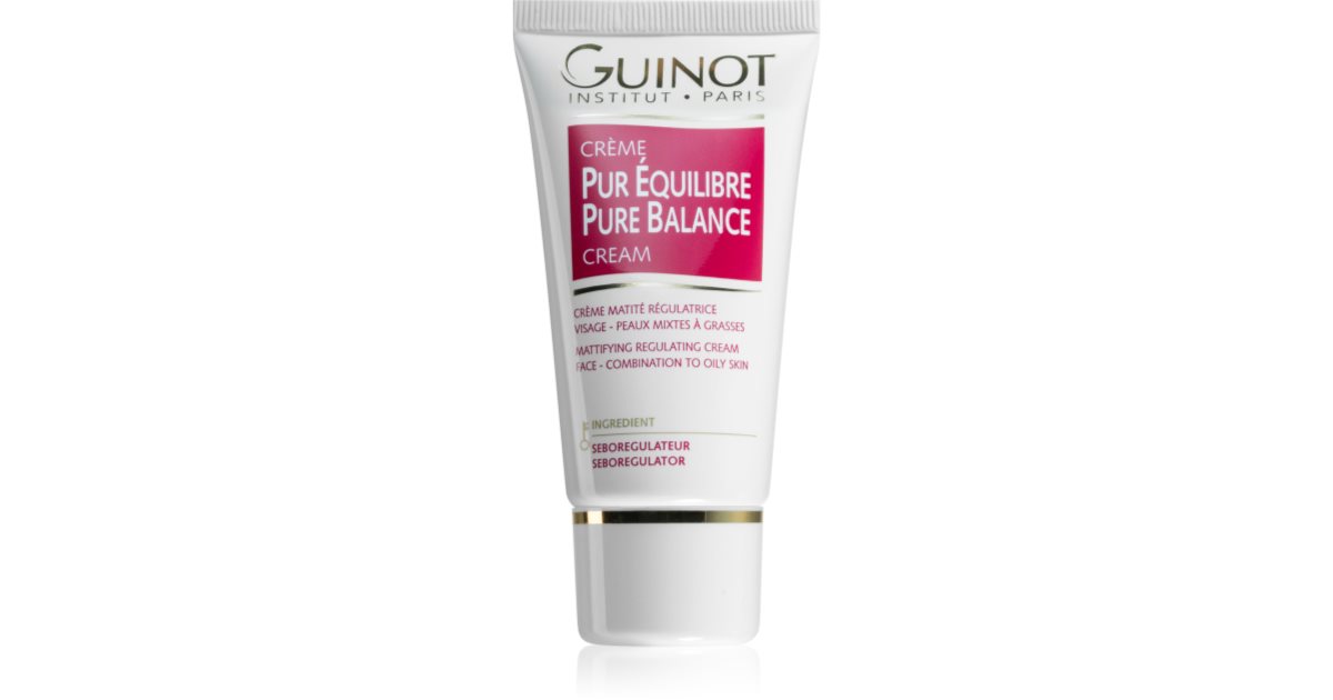 Guinot Pure Balance normalising cream for oily skin to tighten pores ...