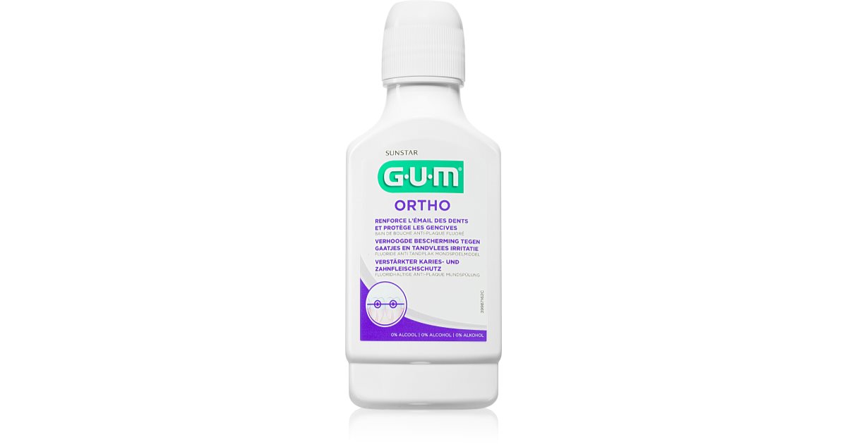 G.U.M Ortho mouthwash for users of fixed braces | notino.co.uk