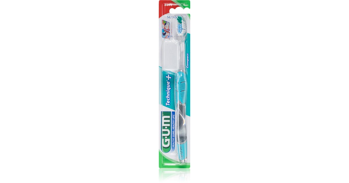 G.U.M Technique+ Compact toothbrush with a short head soft | notino.co.uk