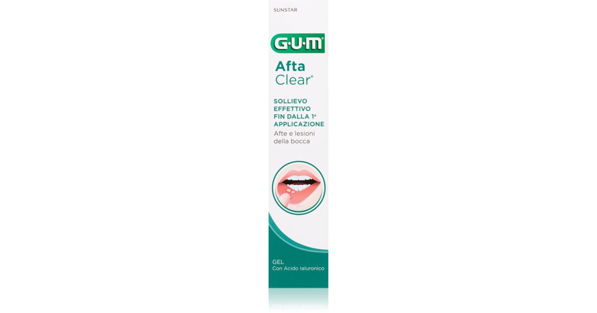 G.U.M Afta Clear Gel geeli aftan ja suuontelon pienten haavojen hoitoon ...