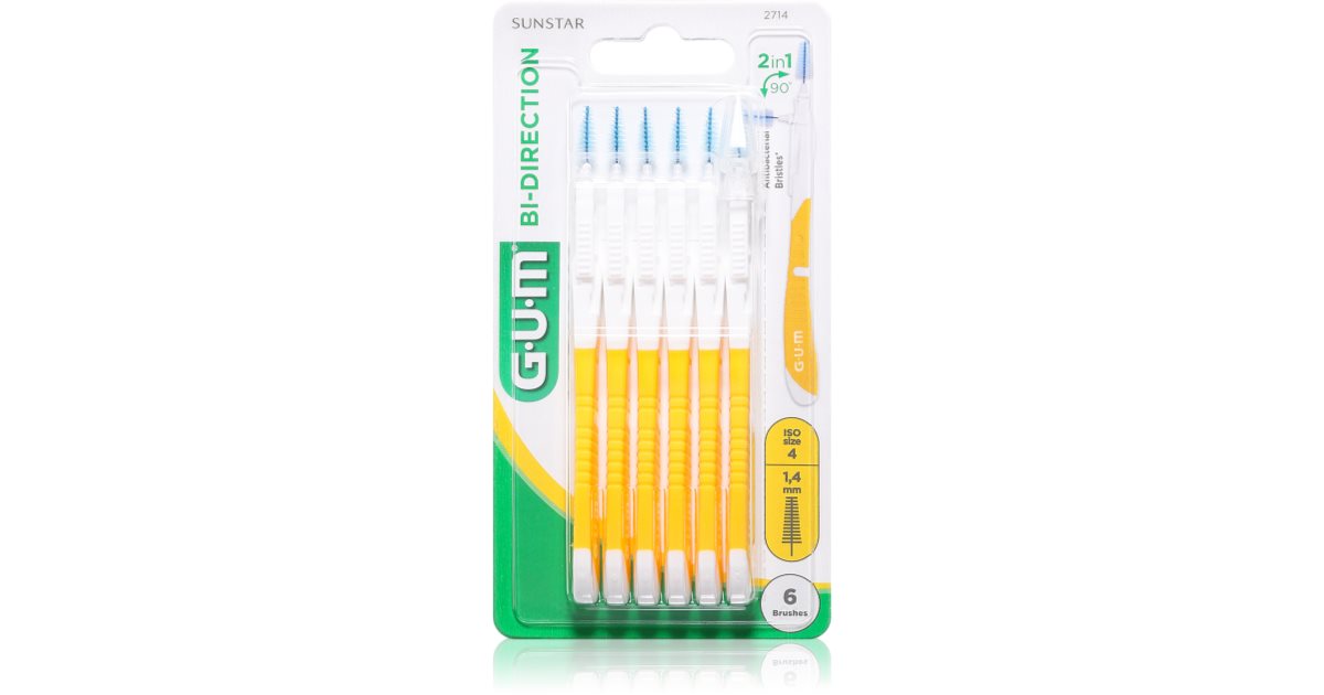 G.U.M Bi Direction Interdental Brush 2714 cepillos interdentales ...