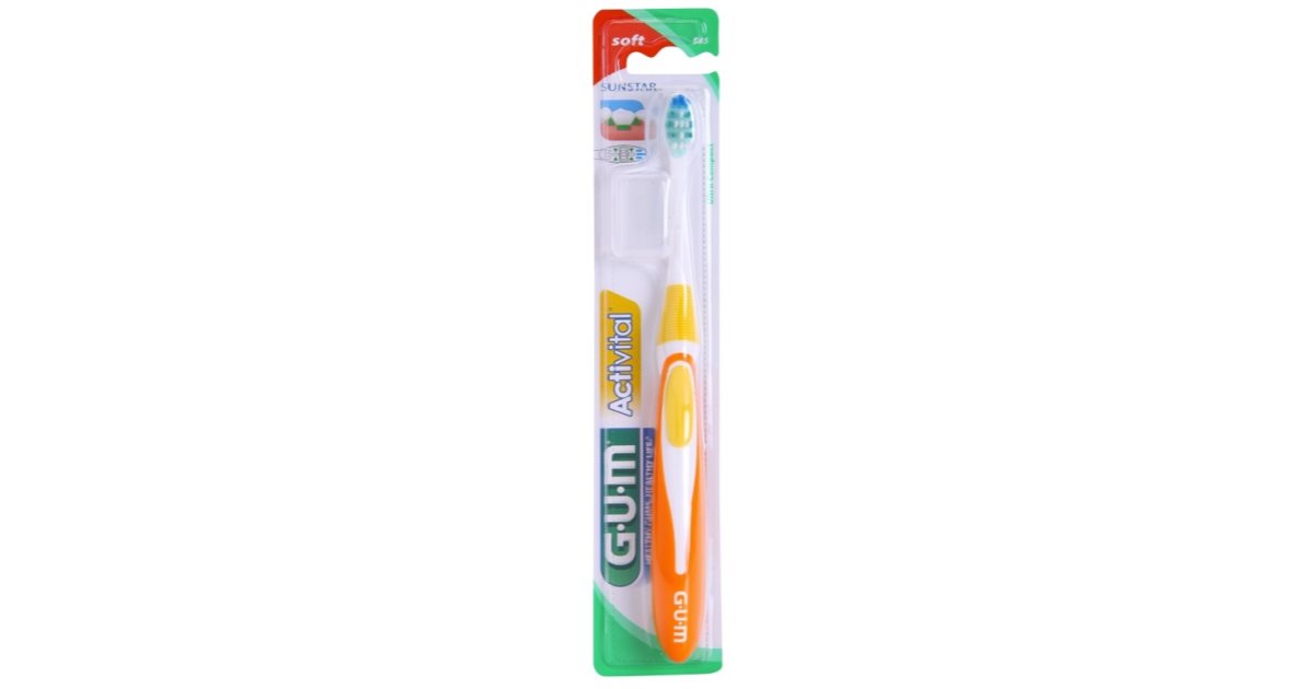 G.U.M Activital Ultra Compact brosse à dents manche court soft | notino.fr