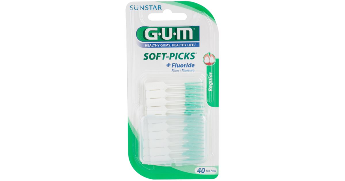 G.U.M Soft-Picks +Fluoride hammastikut regular | notino.fi