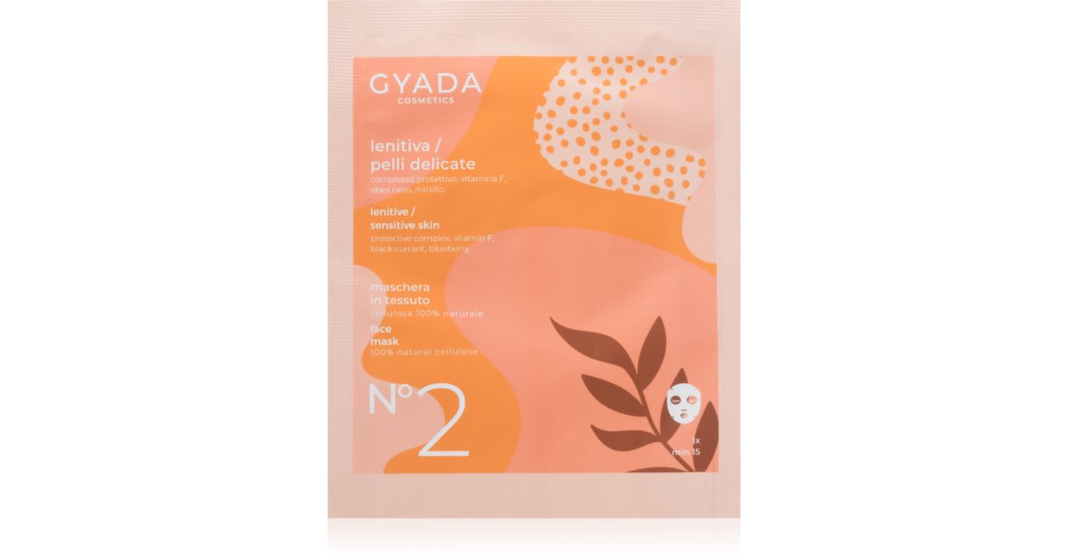 Gyada Cosmetics Soothing soothing sheet mask for sensitive skin ...