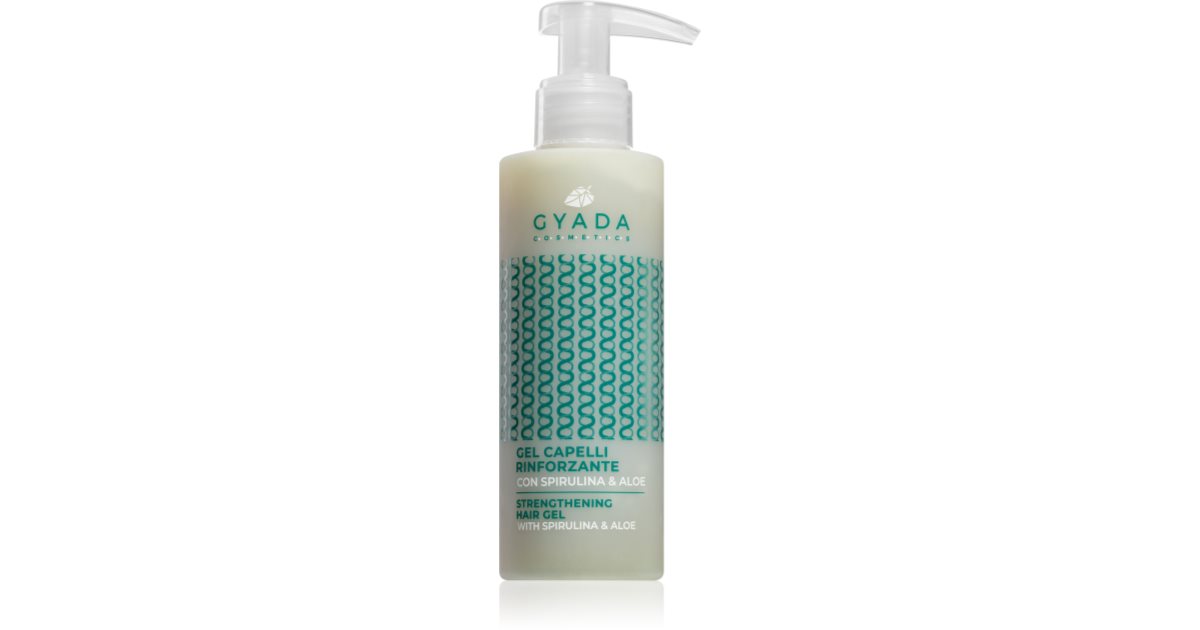 Gyada Cosmetics Spirulina gel fortificante para cabelo com efeito ...