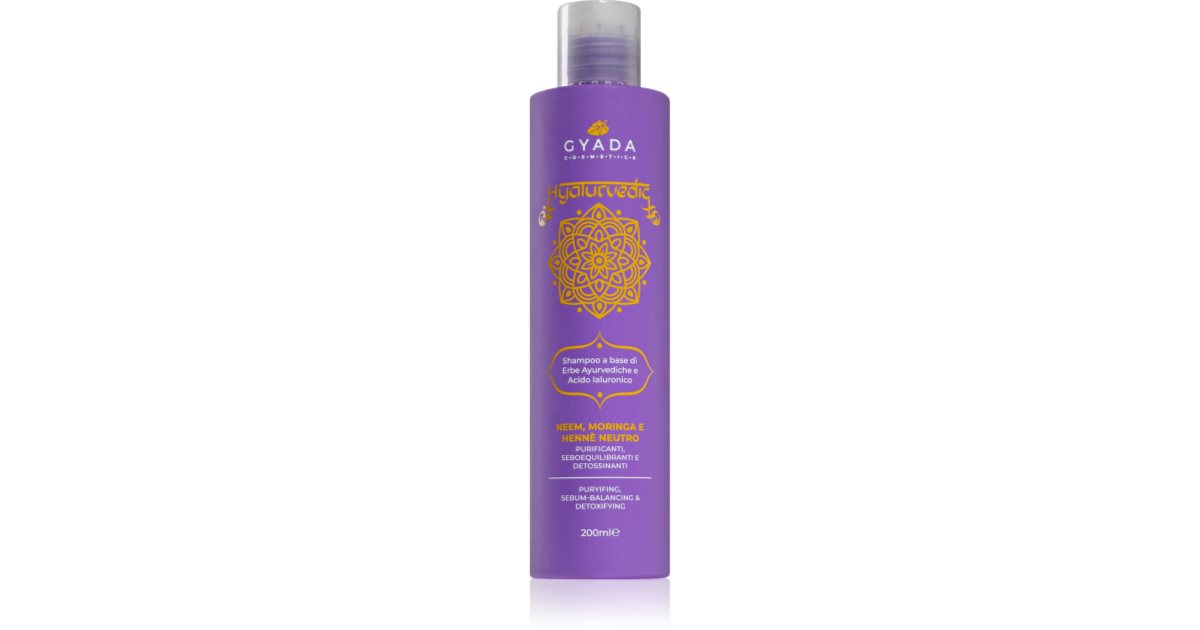 Gyada Cosmetics Hyalurvedic cleansing detoxifying shampoo with ...