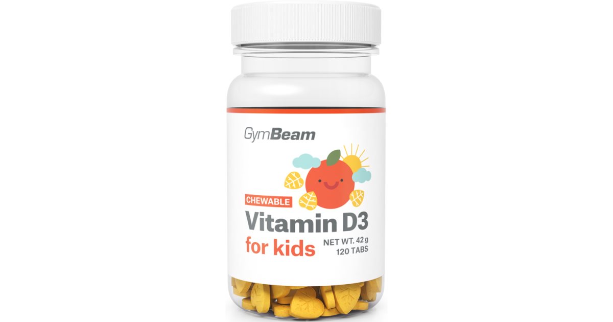 GymBeam Vitamin D3 for Kids podpora správneho fungovania organizmu pre ...