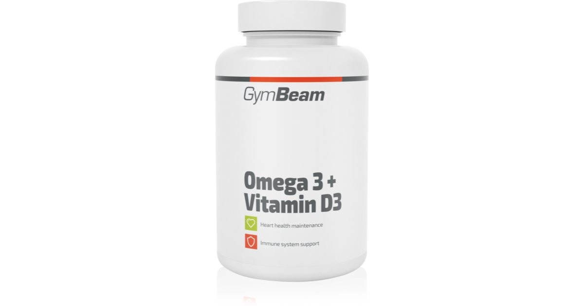 GymBeam Omega 3 + Vitamin D3 tablete cu acizi grași esențiali | Notino.ro