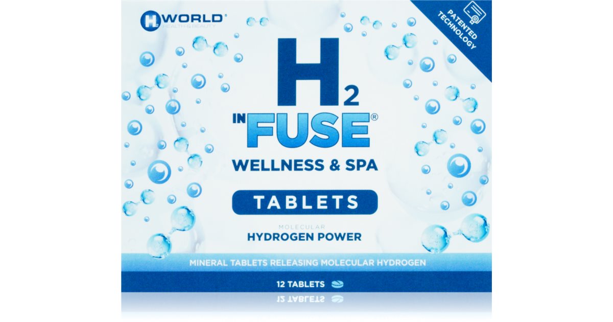 H2 InFuse 12 tablets Wellness & Spa Molecular hydrogen® Badetabletten ...