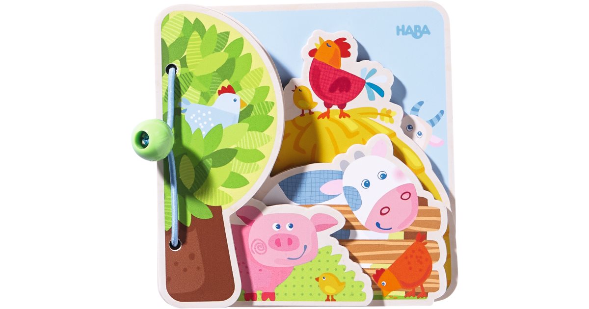 Haba Wooden Book Farm kontrastierendes Lehrbuch aus Holz ️ notino.de