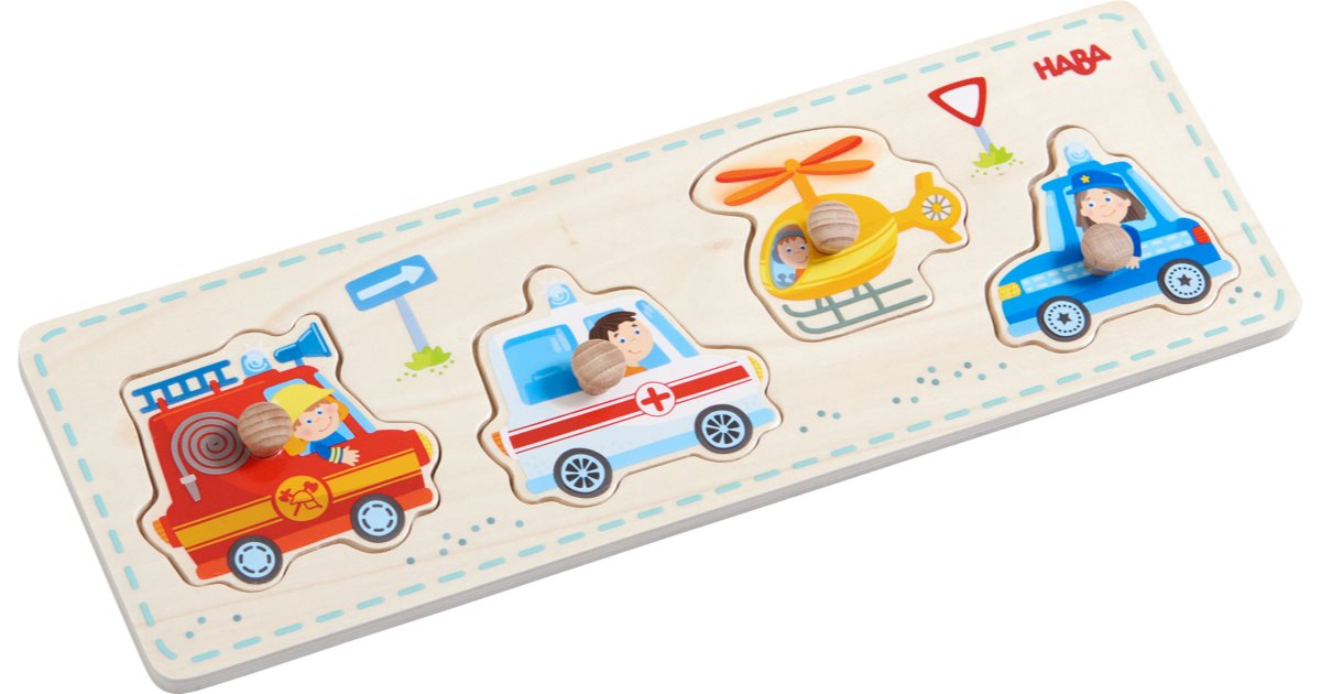 Haba Puzzle Means of Transport Activity Steckspielzeug aus Holz | notino.ch
