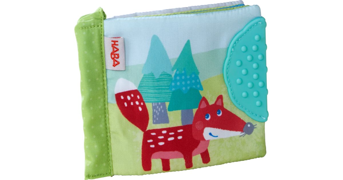 Haba Buggy Book Animals contrast educational book with teether | notino.ie